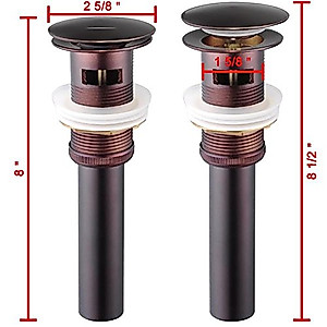 1 5/8" Bath Pop-Up Drain with Overflow Oil Rubbed Bronze