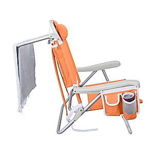 Hurley Deluxe Backpack Beach Chair, One Size, Turquoise