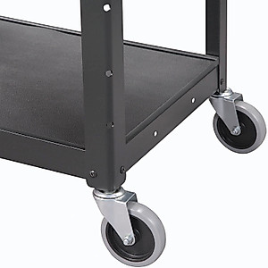 Global Industrial Steel Audio Visual & Instrument Cart - Black