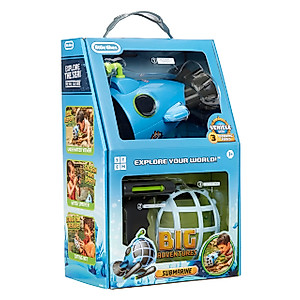 Little Tikes Big Adventures Sea View Submarine STEM Toy Water Vehicle with Underwater Viewer, Water Sprayer and Sifting Net for Girls, Boys, Kids Ages 3+
