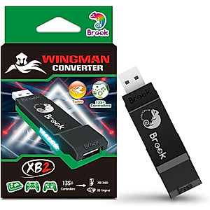 Brook Wingman XB2 Converter for Wireless Controller Adapter for Xbox Retro Consoles and PC, Supports Remap and Adjustable Turbo