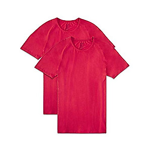 Fruit of the Loom Men's Everlight Modal Raglan Crew T-Shirt, True Red, Large