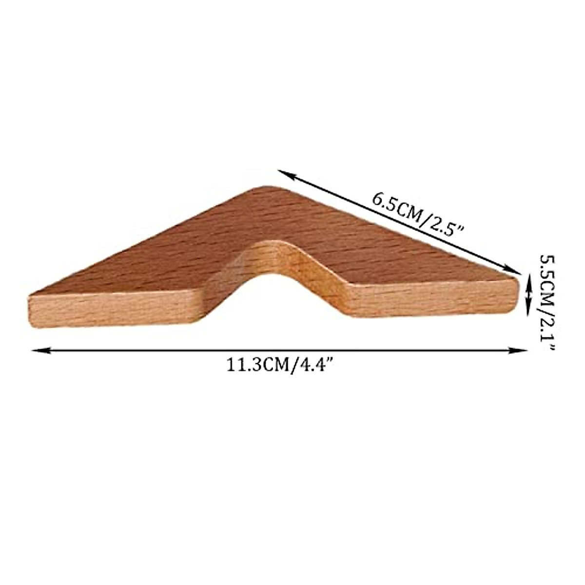 GGFLY 4pcs Wooden Thumb Page Holder Book Mark Thumb Bookmark Fast Reading Tool Handmade Book Reading Holder for Book Lovers