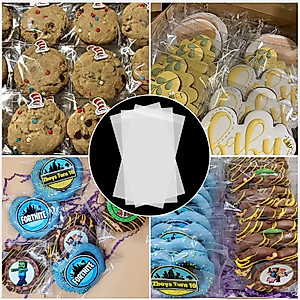 Easter Candy Bags, Clear Cellophane Pretzel Rods Bag, 100Ct 2 '' x 10 '' Cellophane Treat Bags for Chocolate Bars, Individual Chocolate Covered Pretzel Rods, Self Adhesive Sealing Plastic Cello Bags for Candy, Pastry