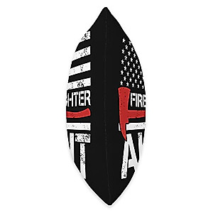 Firefighter US Flag 4th Of July American Flag USA American Patriotic Firefighter Aunt Axe US Flag Throw Pillow, 16x16, Multicolor