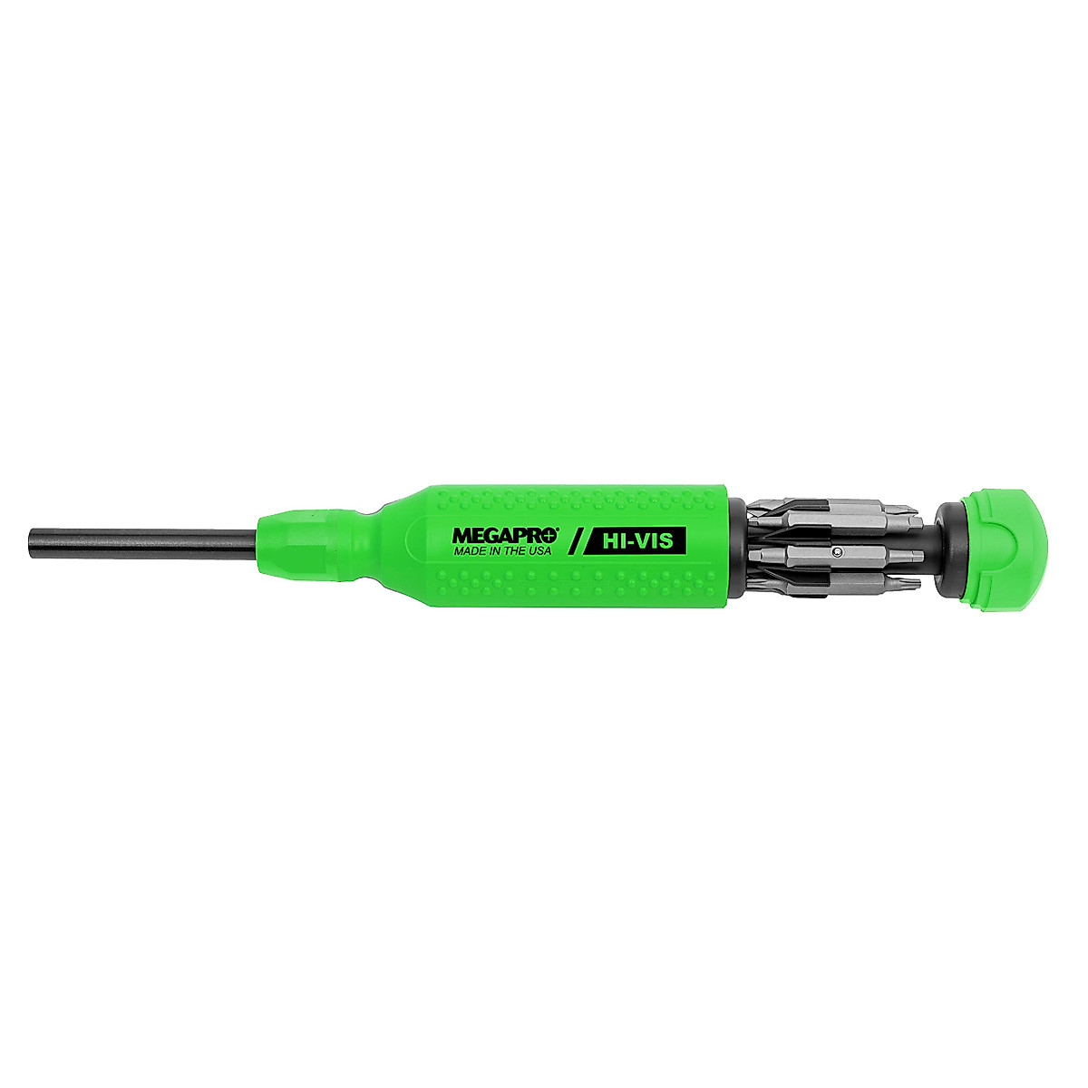 Megapro Hi Vis Original Multi Bit Screwdriver 15 in 1 High Visibility Green USA 151HVG