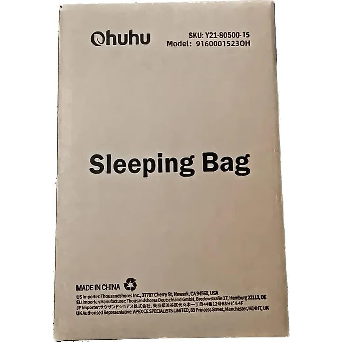 Ohuhu Double Sleeping Bag with 2 Pillows, Waterproof Lightweight 2 Person Adults Sleeping Bag for Camping, Backpacking, Hiking, with Carrying Bag (Black)