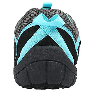 Northside Women's Brille II Water shoe,Black/Aqua,8 M US