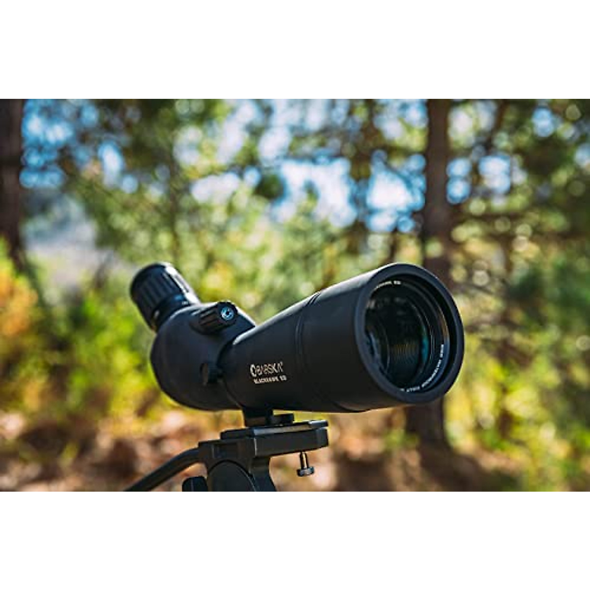 BARSKA unisex adult Blackhawk 20-60x60 Cases Barska AD11520 Black Hawk ED 20 60x60 Spotting Scope with Tripod and Carrying Cases, Black, One Size US