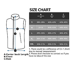 Little Donkey Andy Men's Puffer Vest, Lightweight Warm Sleeveless Jacket for Hiking Travel Golf Twilight Blue/Black S