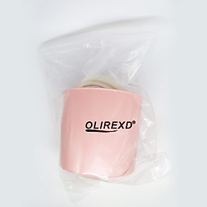 Desktop Mini Plastic Waste Garbage Can with Lid, Stylish Countertop Trash Bin Table Waste Paper Basket Round Small Trash Can for Office Bathroom Children Bedroom, Pink