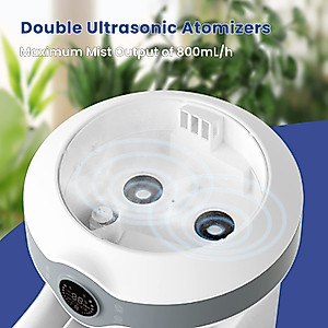 AILINKE Large Room Humidifiers 1000 sq.ft. Industrial Commercial humidifier, Ultrasonic Cool Mist Humidifier 800ml/h Output for Home, School, Office, Greenhouse, Warehouse, Indoor Planting