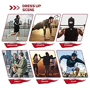 CALUOMATT Men Sweatshirt Zip Warm Hoodies Cozy Loose Jacket Hooded Outwear with Pockets Red XL