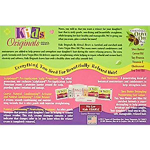 Kids Originals by Africa's Best Natural Conditioning Relaxer System, No Lye Formula, For Kids Coarse Hair, enriched Extra Virgin Olive Oil, Shea Butter, and Vitamin E