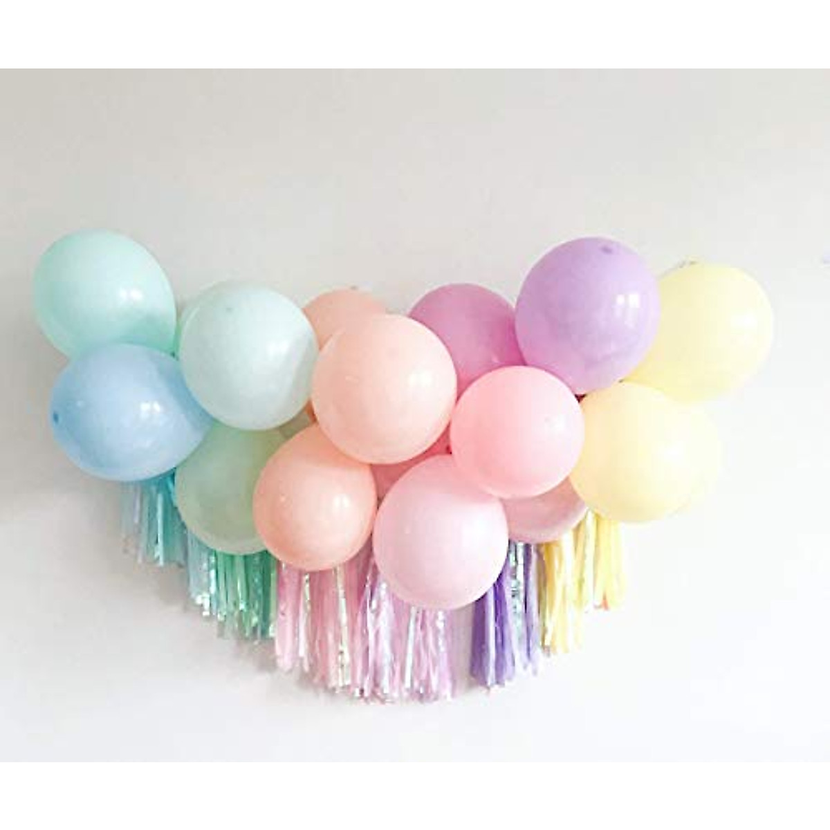 Brontothere Pastel Party Balloons 12 inches 100pcs Assorted Color Birthday Balloons Kid's Baby Shower Balloons