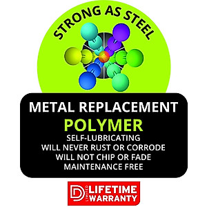 D&D Technologies TCGS1WTS Gate Stop, Damage Protection Bumper Reduces Sound from Closing Wood and Vinyl Gates, for Any Square Gate, White, 1 Count