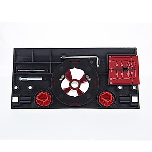 Milescraft 1342 Euro Hinge Jig – Concealed Hinge Jig, Drilling Guide, Drill Jig for Framed and Frameless Cabinets. Metal Drill Guide Produces Perfect Hinge Holes. 35 mm Forstner Bit Included