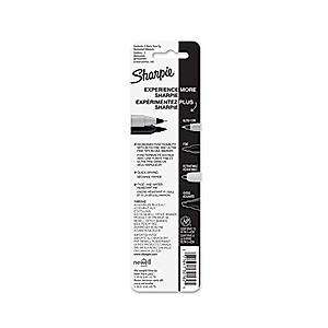 SHARPIE 32162PP Twin Tip Permanent Markers, Fine and Ultra Fine, Black, 2 Count