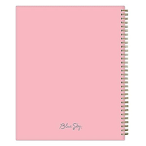 Blue Sky 2024 Weekly and Monthly Planner, January - December, 8.5" x 11", Frosted Cover, Wirebound, Mimi Pink (137264-24)