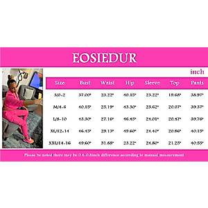 EOSIEDUR Women 2 Piece Outfits Tracksuit Jumpsuits Lightweight Windbreaker Pullover Jacket Crop Top Pants Set Large 8-10 Rose Pink