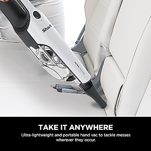 Shark CH963AMZ 2-in-1 Pet Pro Cordless Handheld Vacuum Ultracyclone System, Lightweight and Portable for Car and Home, Rechargeable, Washable Filter, XL Dust Cup, Crevice Tool & Scrubbing Brush, White