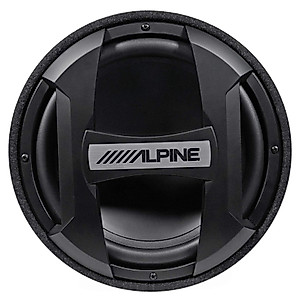 Alpine SWT-S10 1200w 10" Car Subwoofer in Bass Tube Enclosure+Amplifier+Amp Kit