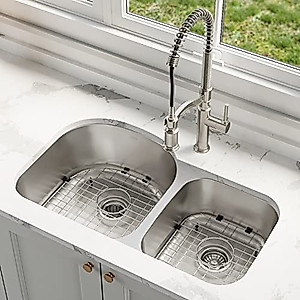 Kraus KBU27 35 inch Undermount 60/40 Double Bowl 16 gauge Stainless Steel Kitchen Sink