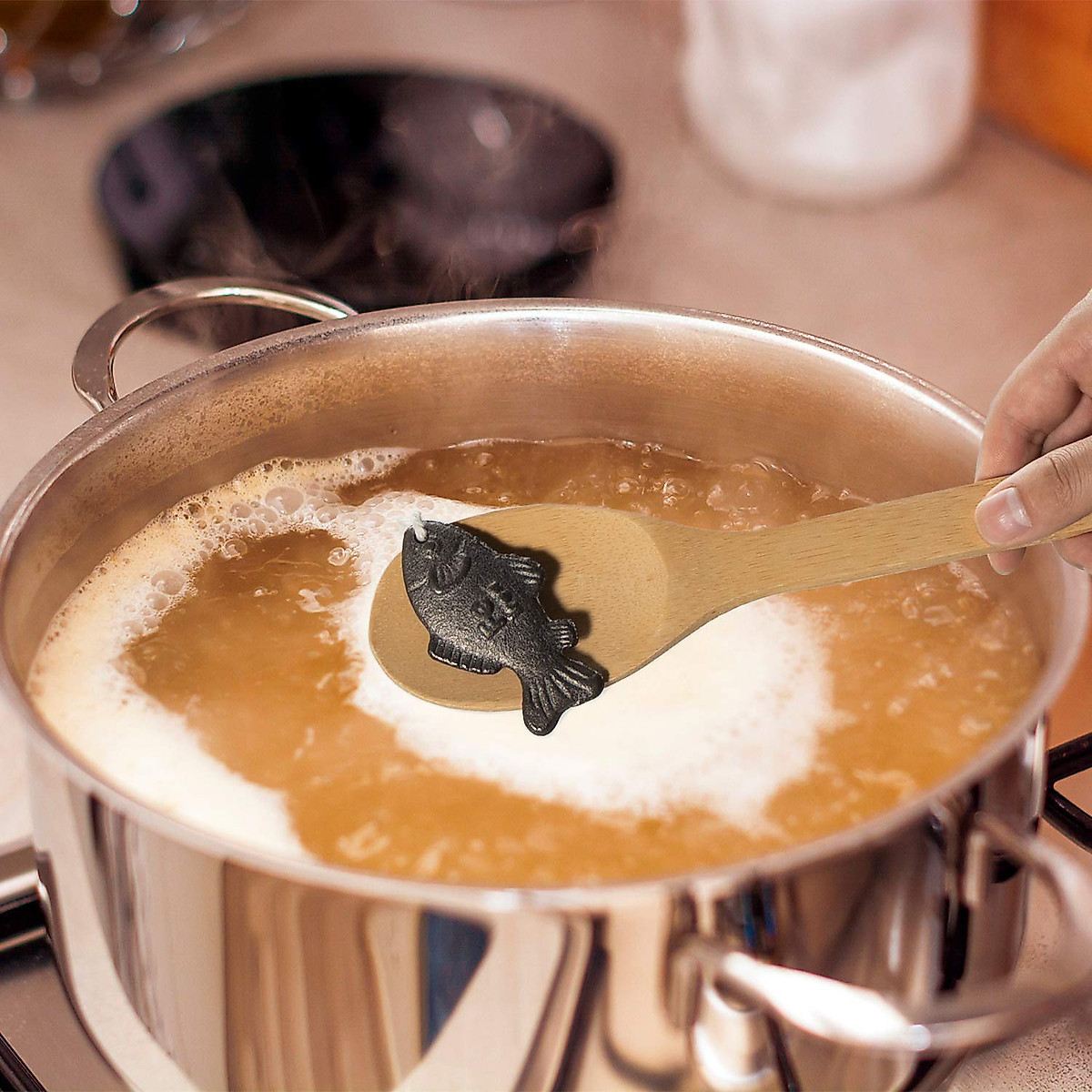 YOUIN 2 Packs of Iron Fish with Bag-A Natural Source of Iron to Reduce The Risk of Iron Deficiency,an Effective and Safe Cooking Tool to Add Iron to Food,Ideal for Pregnant Women Vegans Athletes