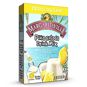 Margaritaville Singles To Go Drink Mix Ultimate Summer Variety Party Bundle Margarita, Pina Colada & Strawberry Daiquiri, (18 Piece Assortment)