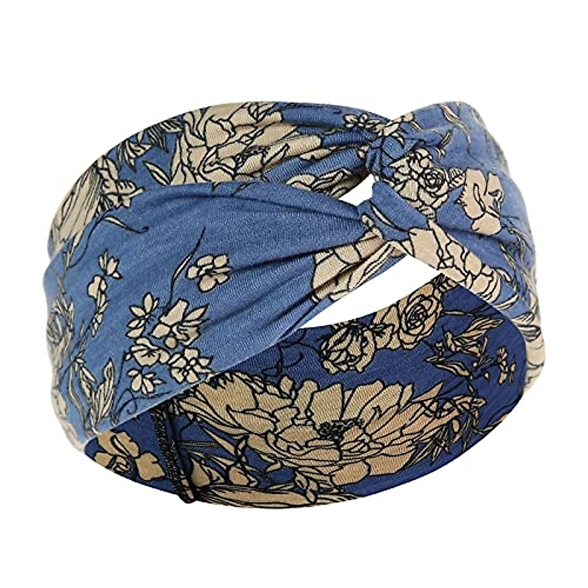 minjiSF Print Flower Sports Wide Elasticity Yoga Fashion Headbands Leopard Headband For Girls Headband For Hairbands for Women