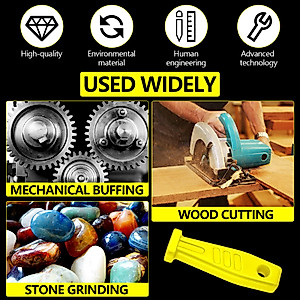 Chumia 6 Pcs Chainsaw Chain File with 3 Plastic Handles for Sharpening Chainsaw File Kit Sharpening Round Files (5/32 7/32 3/16 Inch)