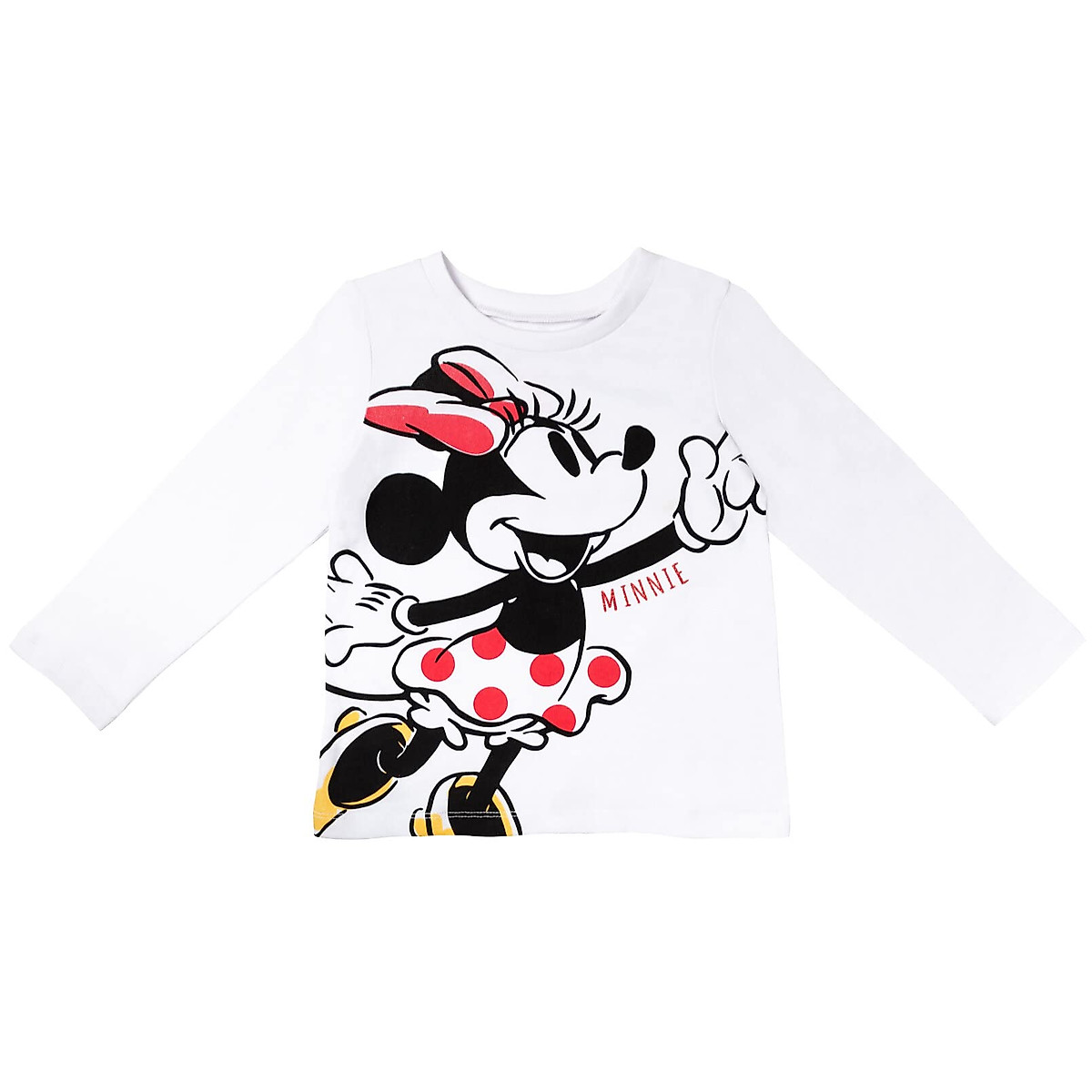 Disney Minnie Mouse Little Girls Vest Cosplay T-Shirt and Leggings 3 Piece Outfit Set 7-8