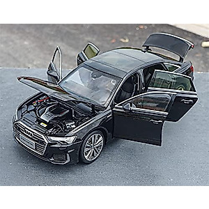 Models Vehicle Replica Car 1 18 Fit for Audi A6l Simulation Model Car Metal Diecast Minicar Scale Model Collectibles Souvenir Collectible Gift 2023 2024 (Color : Chrome)
