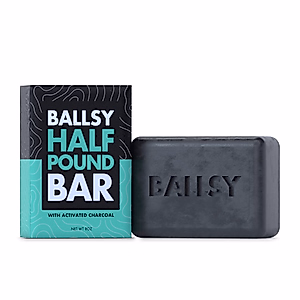 Ballsy Bar Soap Activated Charcoal, Essential Oils, and Plant Extracts .5lb