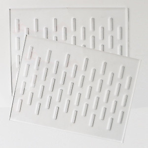 PIAOLGYI Shelf with Holes for IKEA Detolf,Replacement Shelf for IKEA Detolf, Acrylic Rectangle Extra Shelves Accessories Compatible with IKEA Detolf Glass Cabinet,11" x 15" (7mm)(2)