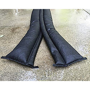 Quick Dam QDDUFF17-4 Barriers 17ft Flood Barrier Duffel Kit, 17-ft 4 Pack, Black, 4 Piece