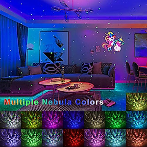 Star Projector Galaxy Light for Bedroom, Galaxy Light Projector for Kids with Music, Remote Timer Starry Night Light Projector for Ceiling/Xmas/Birthday Gift for Boys