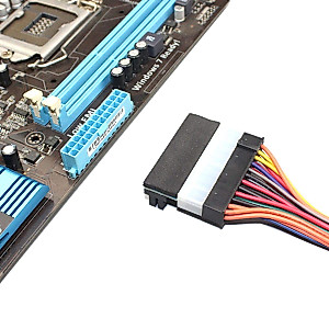 chenyang ATX 24Pin Power 90 Degree Angled Change direction Adapter Mainboard Motherboard for Desktops PC Supply