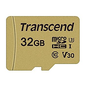 Transcend 32GB microSDXC/SDHC 500S Memory Card TS32GUSD500S