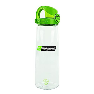 Nalgene Sustain Tritan BPA-Free On The Fly Water Bottle Made with Material Derived from 50% Plastic Waste, 24 OZ, Clear with Sprout