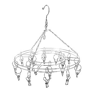 STOBAZA Clothespin Outdoor Clothes Drying Rack Shirt Hangers Portable Clothes Rack Folding Clip Hanger Shirts Hanger Outdoor Hanger Sock Coat Hanger Folder Portable Clothes Drying Rack