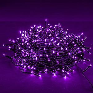 Dazzle Bright 240 LED Halloween String Lights, 78 FT Connectable Waterproof Fairy Lights with 8 Modes for Indoor Outdoor Party Yard Garden Christmas Decorations (Purple)