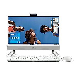 Dell Inspiron 5420 All in One Desktop - 23.8-inch FHD 60 Hz Display, Core i5-1335U, 16GB DDR4 RAM, 1TB SSD, Intel Iris Xe Graphics, Windows 11 Home, 1 Year Premium Support - White