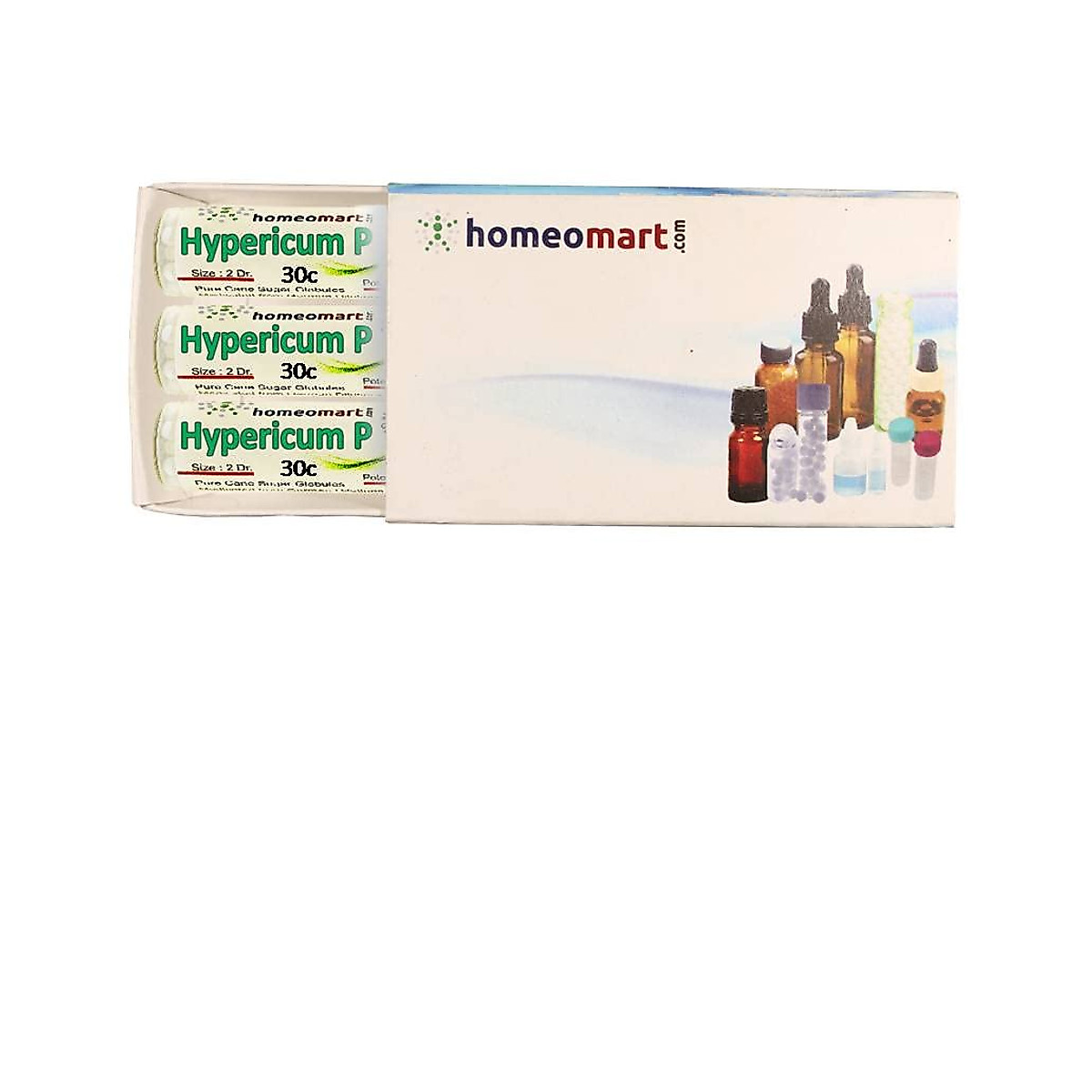 homeomart.com Hypericum Perforatum Homeopathy Pellets (Pills) in 30C Potency, Pack of 3