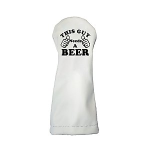 This Guy Needs a Beer Sunfish Leather Driver Golf Headcover