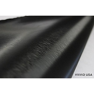 VVIVID Black Brushed Steel Vinyl Wrap Roll with Air Release Technology (3ft x 5ft)