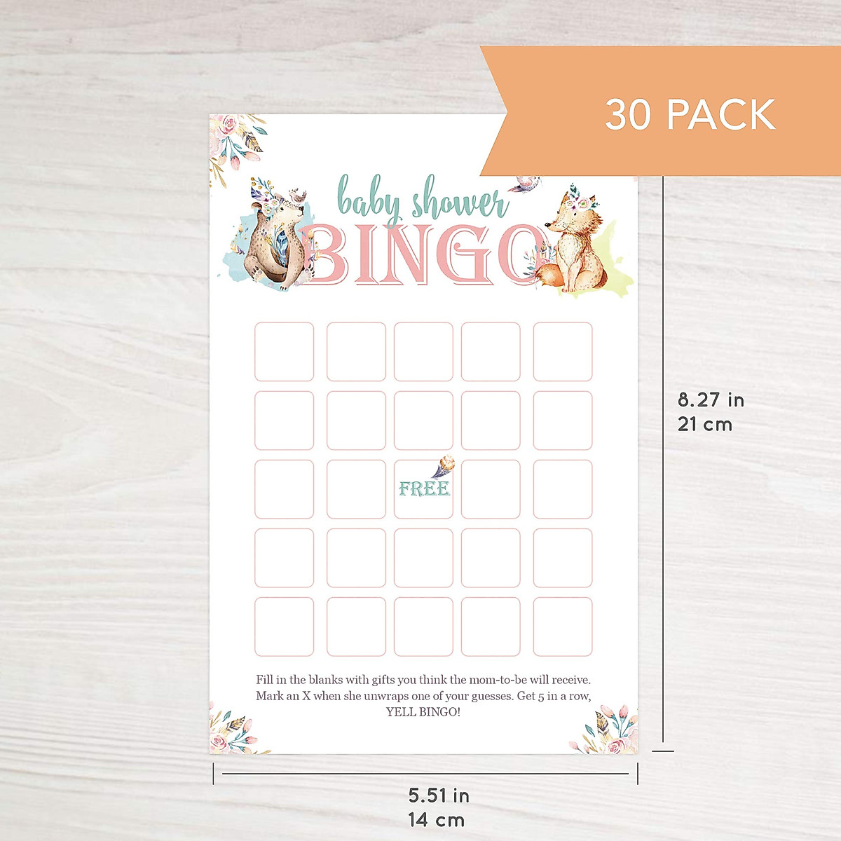 Juniper & Grace Woodland Invitation and Baby Shower Games