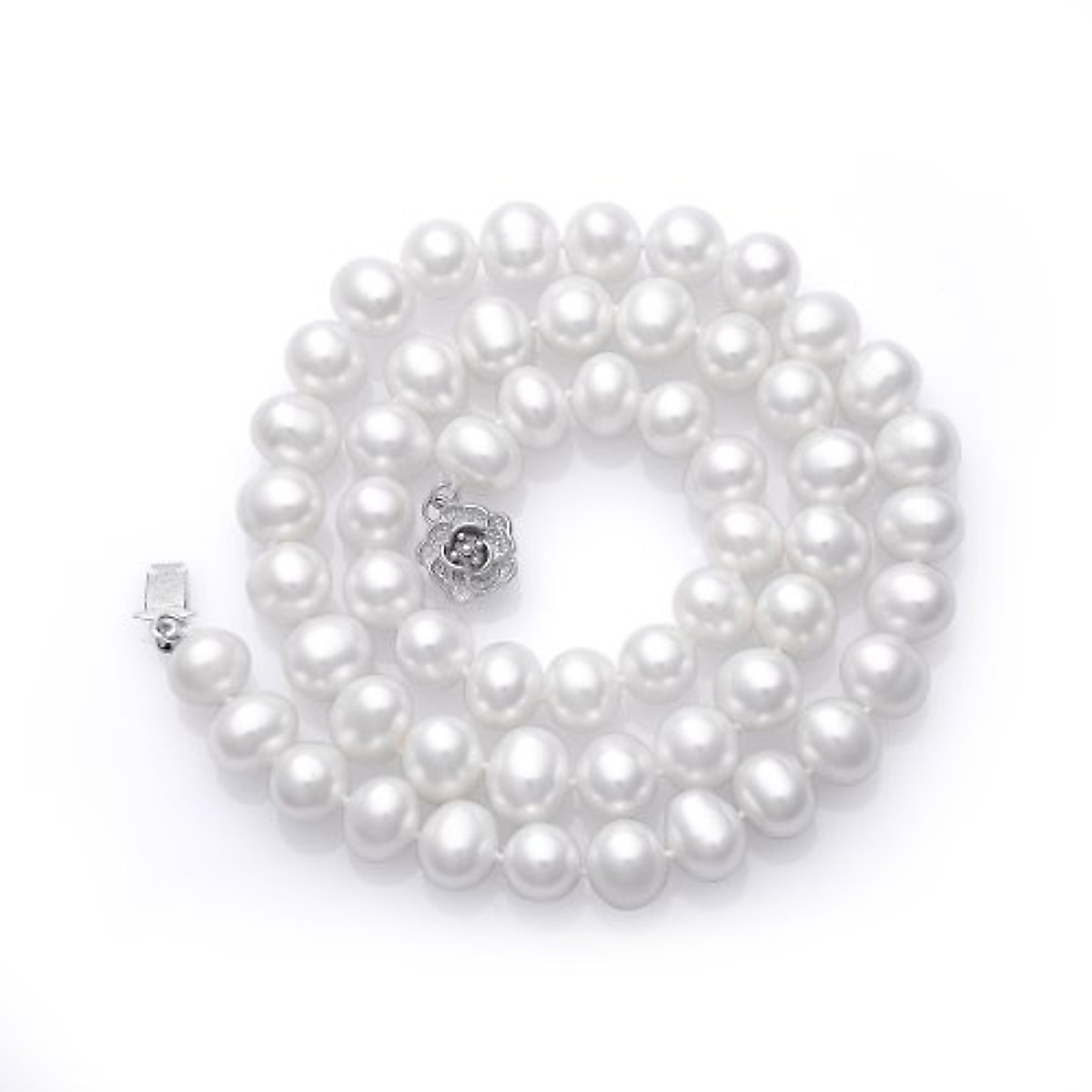 VIKI LYNN Pearl Necklace 6-7mm Freshwater Cultured Pearls 925 Sterling Silver 18inch