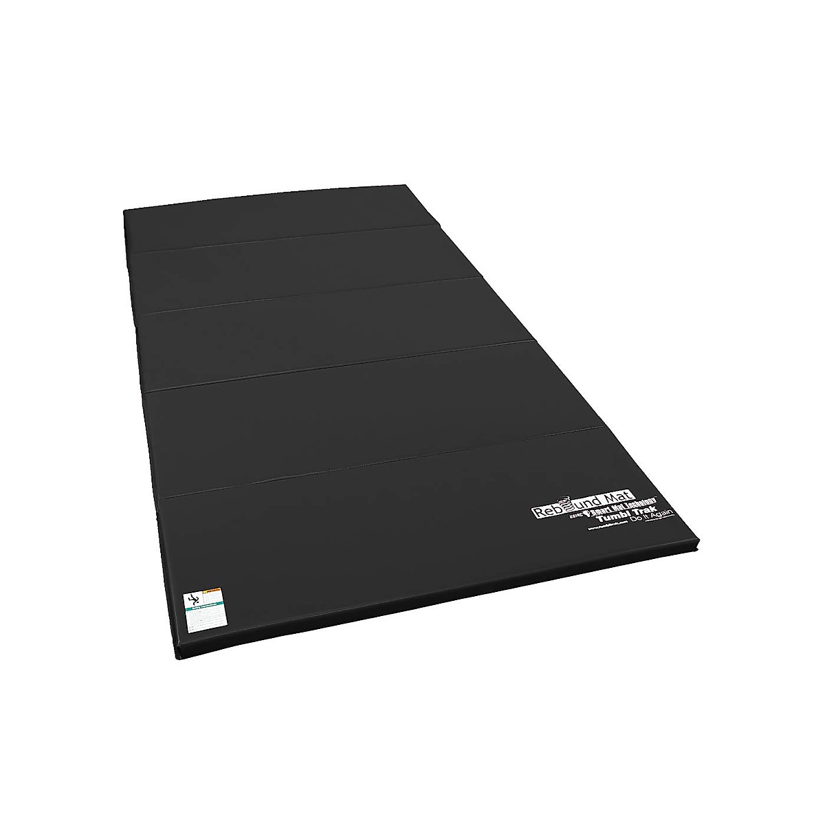 Tumbl Trak Rebound Red Mat with 2-Sided Hook and Loop Fasteners, Black