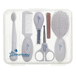 Dreambaby Essentials Grooming Kit in Hard Case (10 Pieces, White)